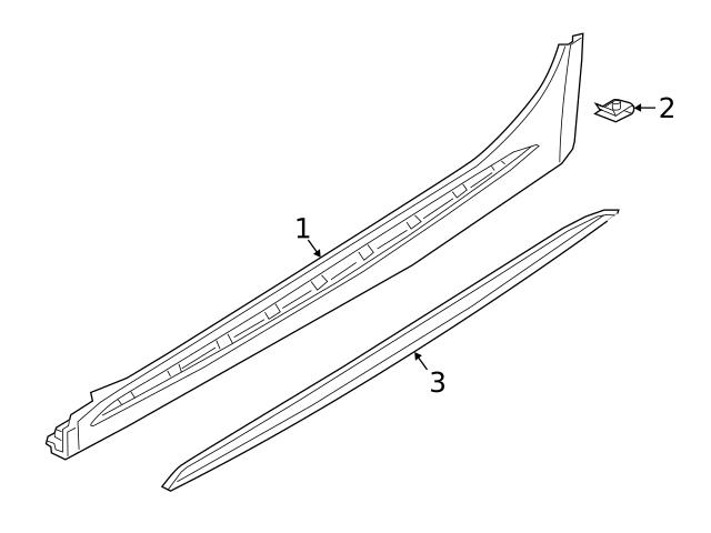 Genuine VW/Audi 8W8854868BT94 Running Board Step Pad; Right - Audi ...