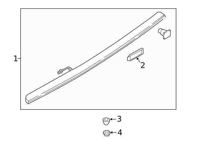 Genuine VW/Audi 8W8945097 Center High Mount Stop Light; Rear - Audi ...