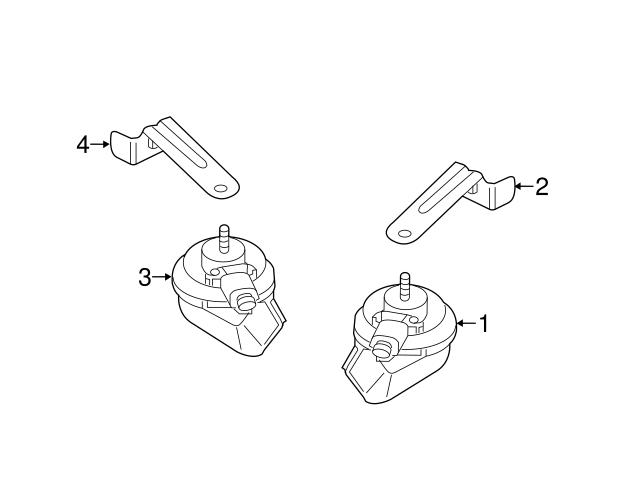 Genuine VW/Audi 8X0951223A Horn - Audi | AU8X0951223A