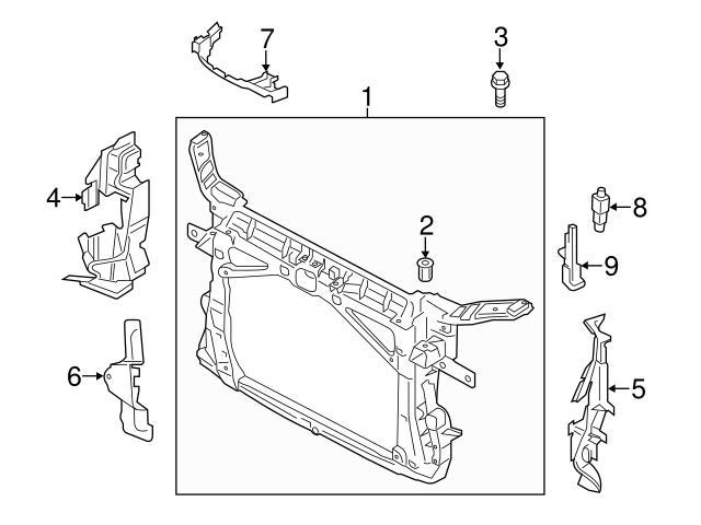 Genuine VW/Audi 8Z0820535B Ambient (Outside) Temperature Sensor - Audi ...