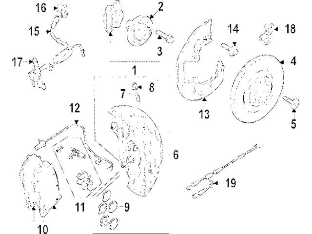Genuine VW/Audi 971698313 Disc Brake Caliper Piston Boot; Left, Right ...