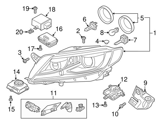Genuine VW/Audi N10776303 Turn Signal Light Bulb; Left, Right - VW ...