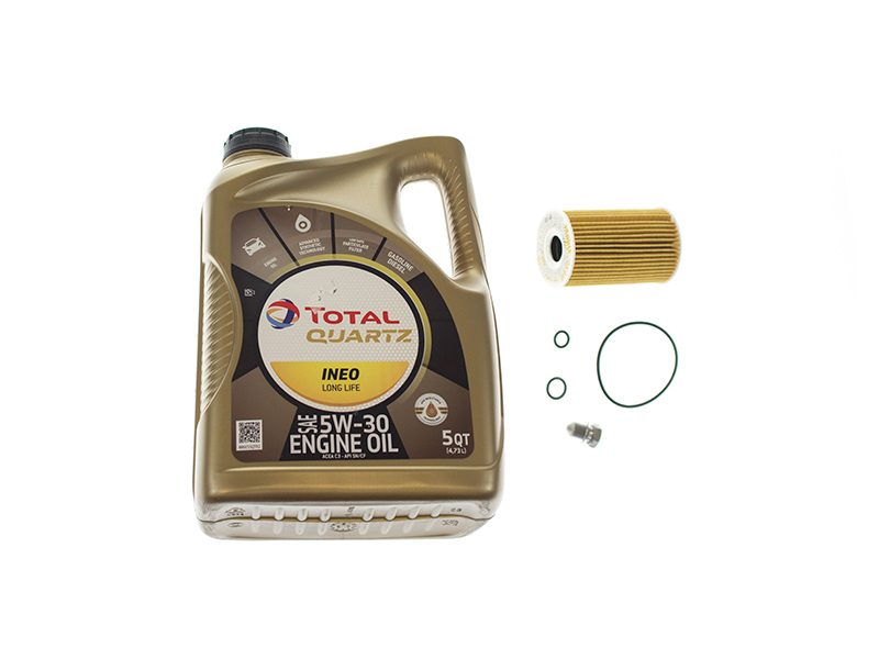 Total Quartz INEO Long Life + Mahle VW6OILFLTR3KIT Oil Change Kit - 5W ...